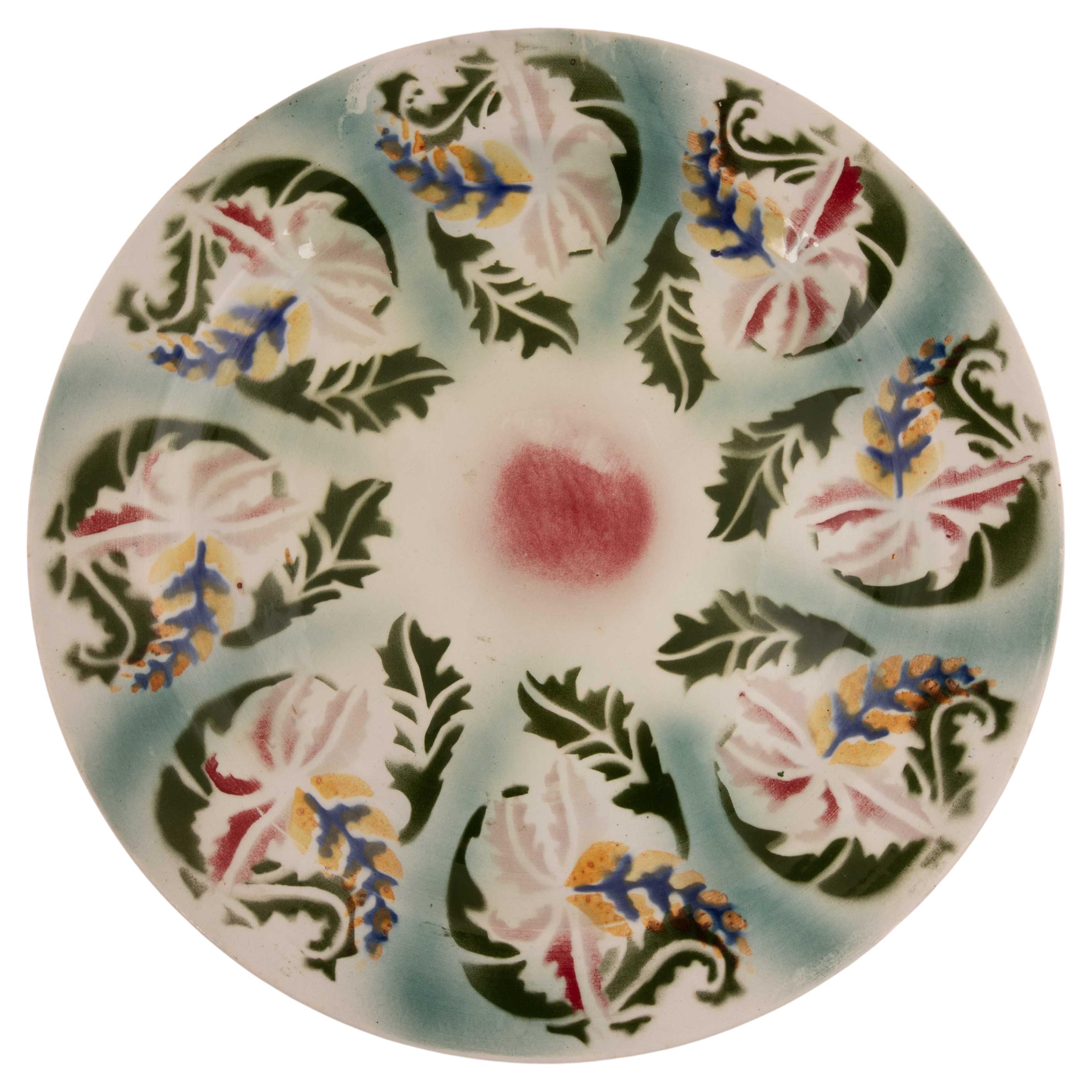 Kuznetsov Ceramic Plate, Russia, Early 20th Century at 1stDibs