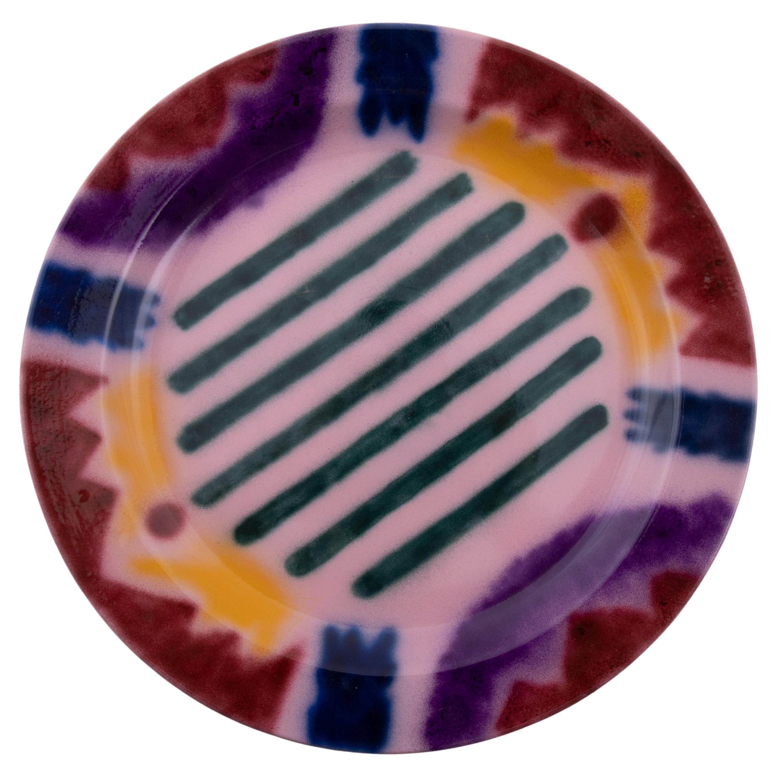 Kuznetsov Ceramic Plate, Russia, Early 20th Century For Sale at 1stDibs