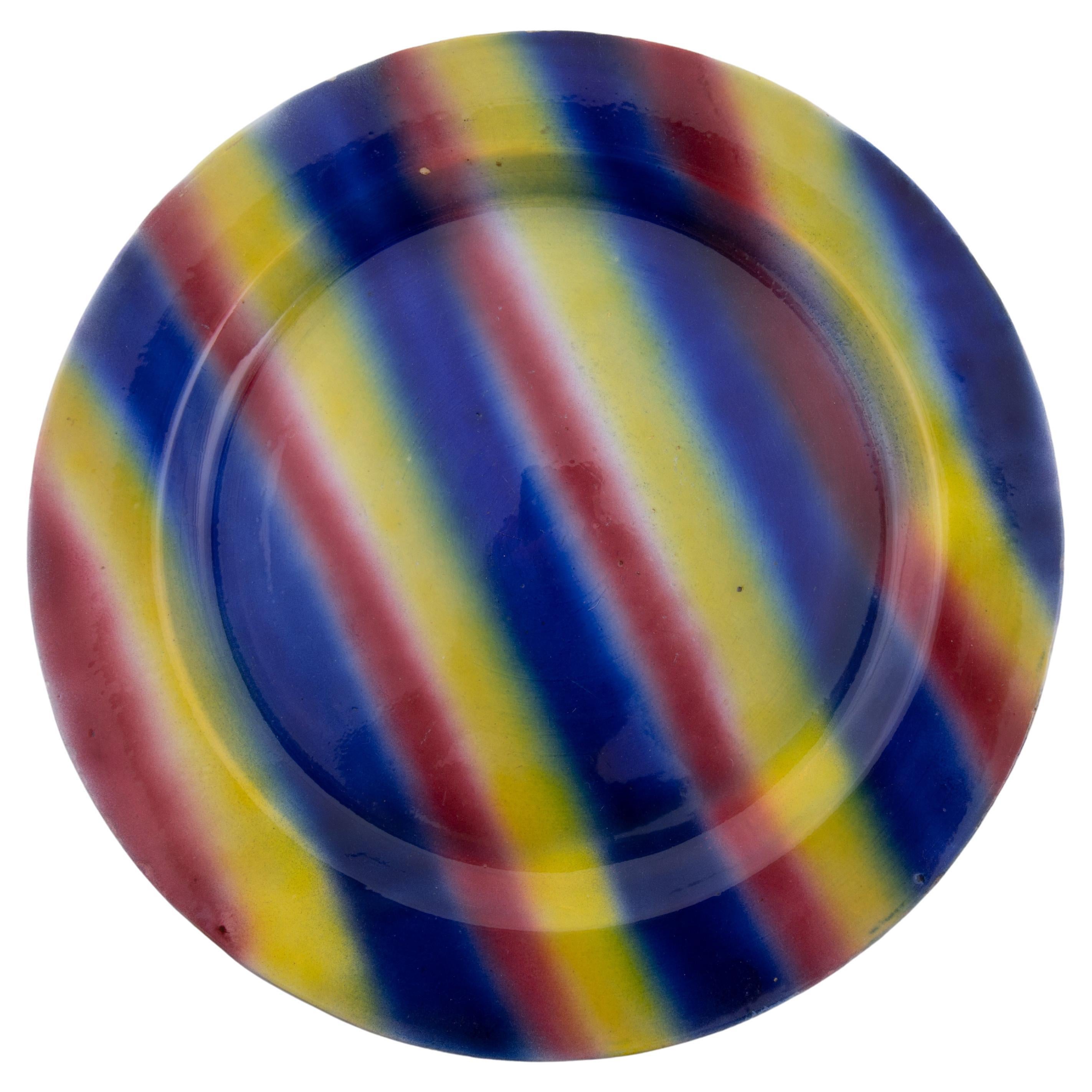 Kuznetsov Ceramic Plate, Russia, Early 20th Century For Sale at 1stDibs