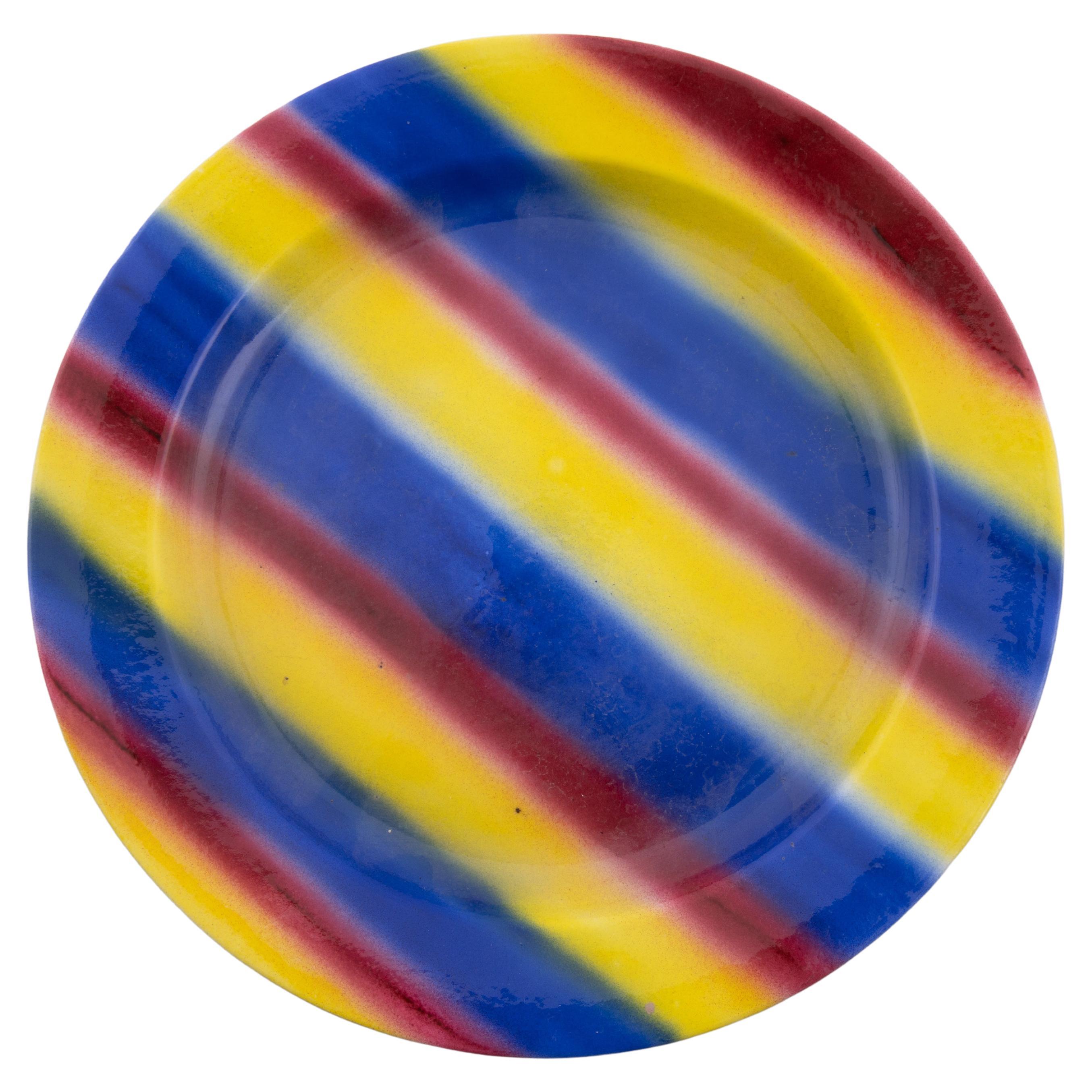 Kuznetsov Ceramic Plate, Russia, Early 20th Century For Sale at 1stDibs