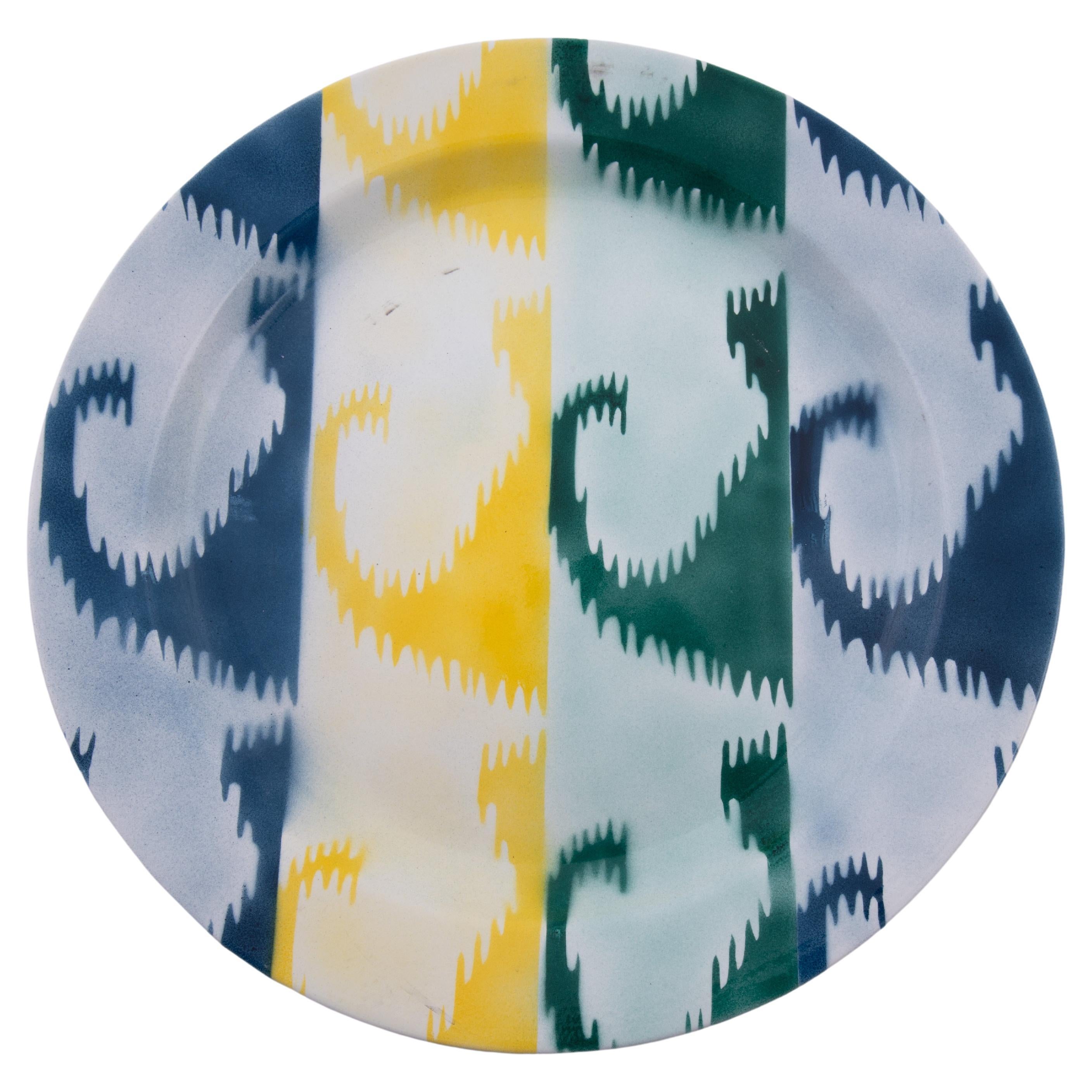 Kuznetsov Ceramic Plate, Russia, Early 20th Century For Sale at 1stDibs