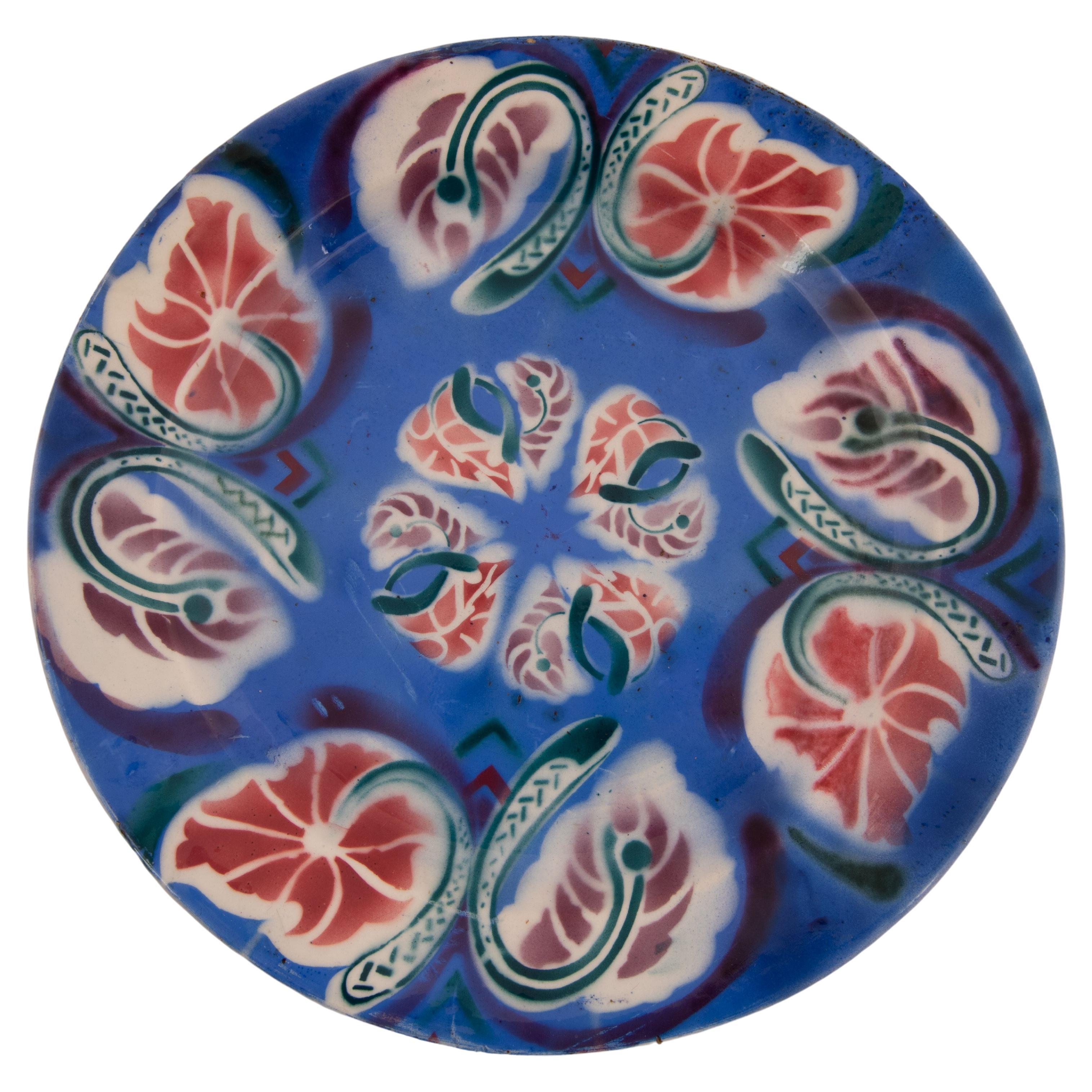 Kuznetsov Ceramic Plate, Rare Design, Russia, Early 20th Century For ...