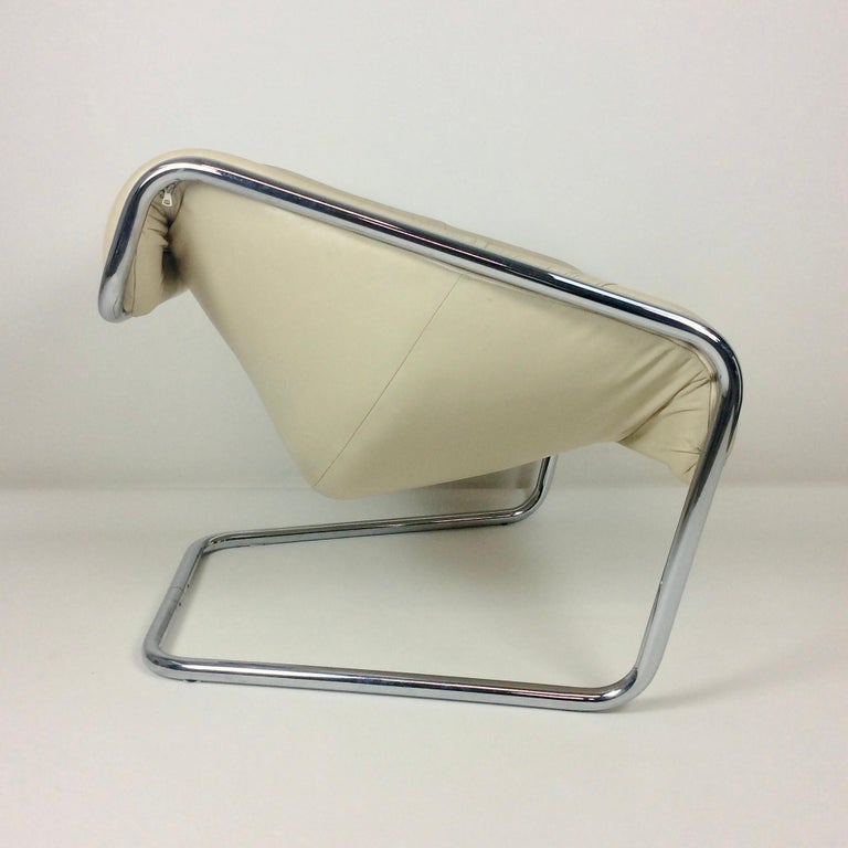 Kwok Hoi Chan Boxer Leather Lounge Chair for Steiner, circa 1971 ...