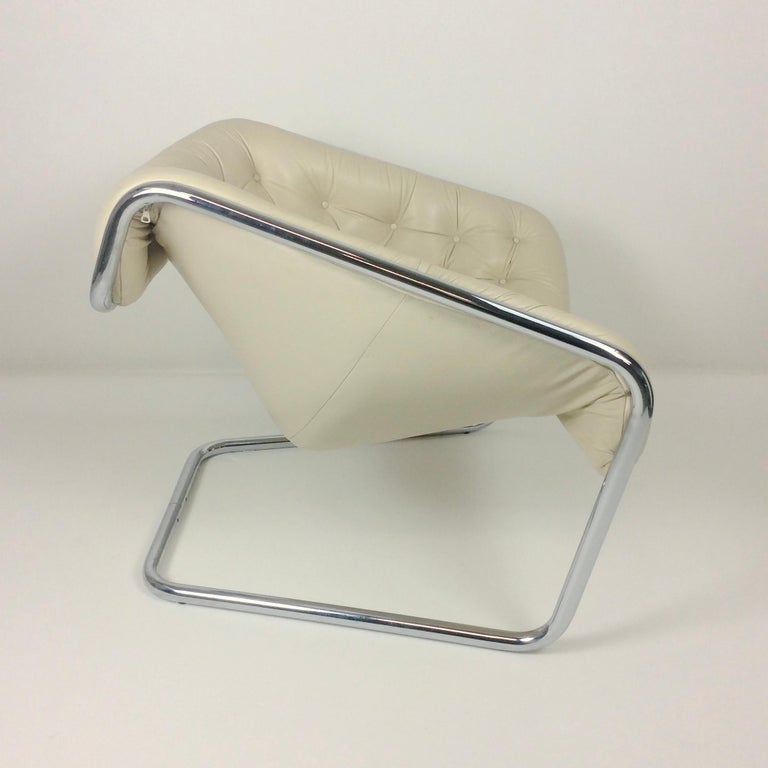 Kwok Hoi Chan Boxer Leather Lounge Chair for Steiner, circa 1971 ...