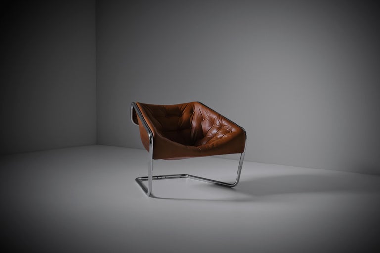 Kwok Hoi Chan ‘Boxer’ Lounge Chair for Steiner, France, 1970s For Sale ...