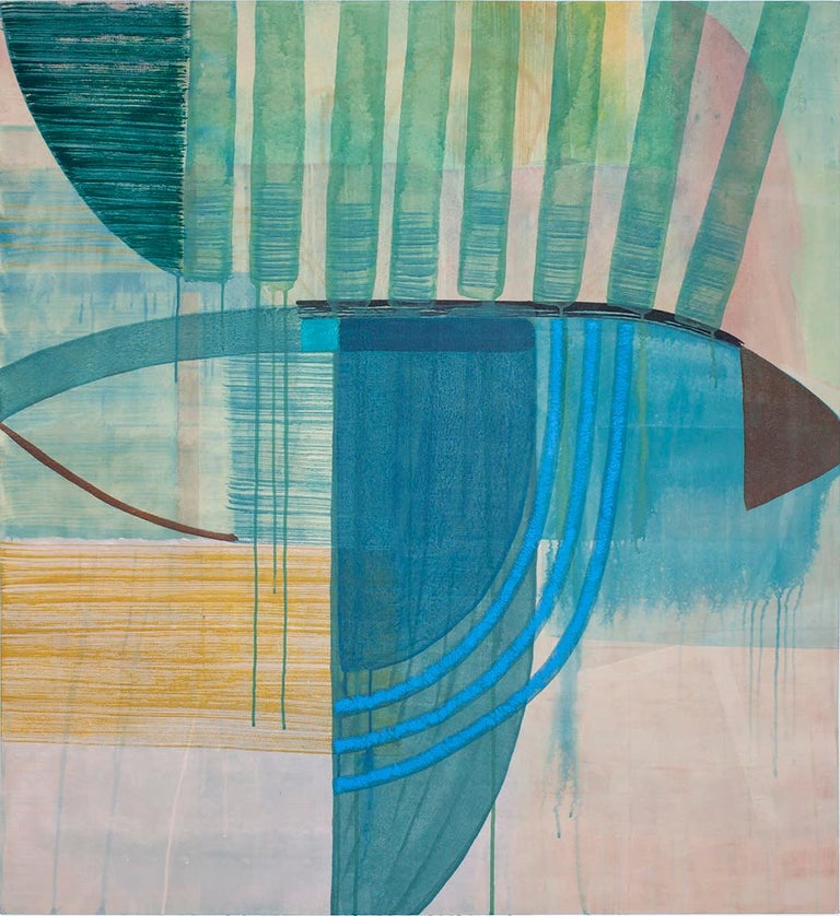 Ky Anderson - Ky Anderson "Side Eye 20.6" Colorful Abstract Painting on ...