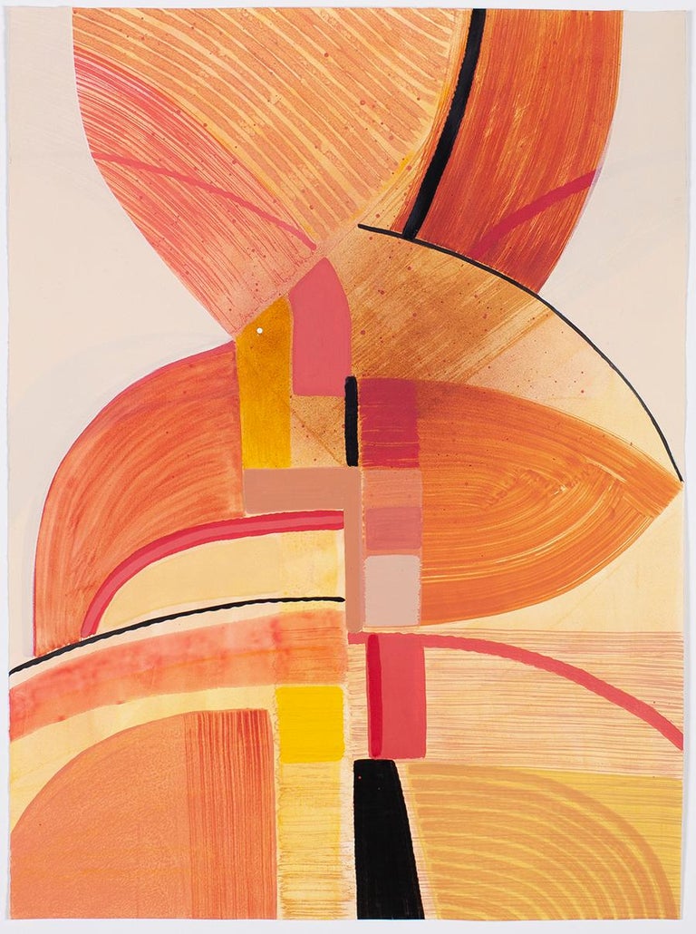 Ky Anderson - Ky Anderson "Timeline 23.1" Acrylic on Watercolor Paper ...
