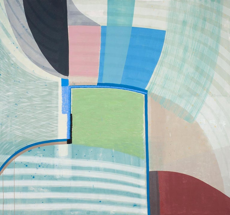 Ky Anderson - Ky Anderson "Vertical Plotting" Large Acrylic on Canvas ...