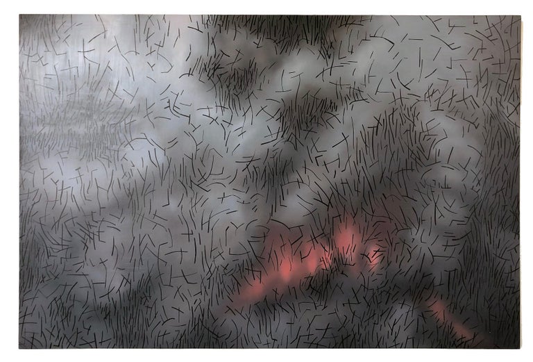 Kyle Butler - Contemporary Layered 3D Abstract Fire Painting American ...