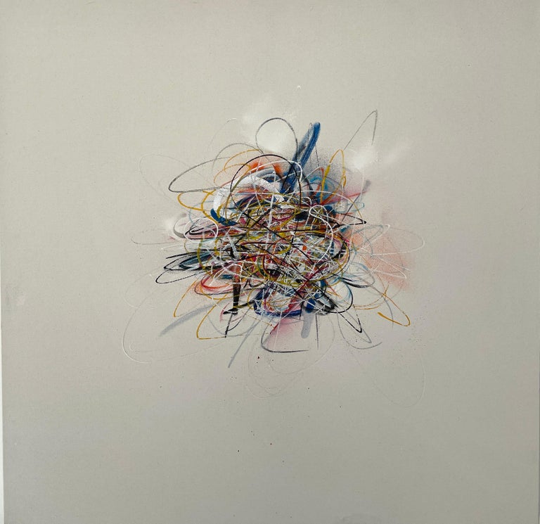 Kymm Swank - "Tantrum #12 " - mixed media art on canvas For Sale at 1stDibs