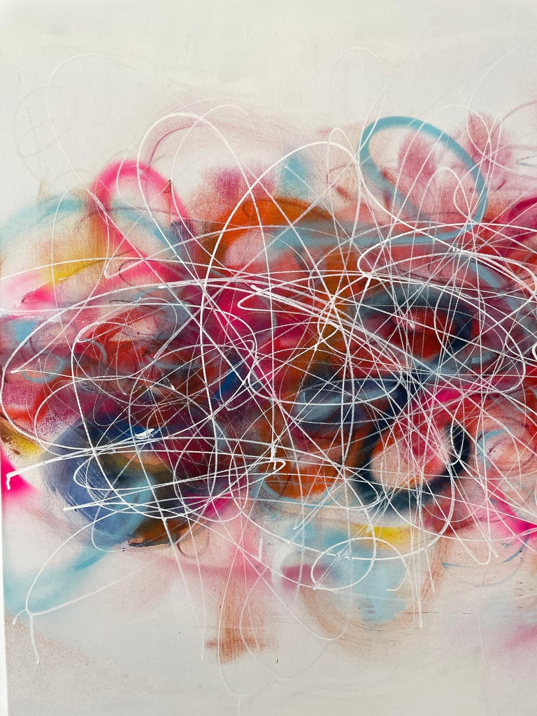 Kymm Swank - "Tantrum #8B " - mixed media on canvas For Sale at 1stDibs