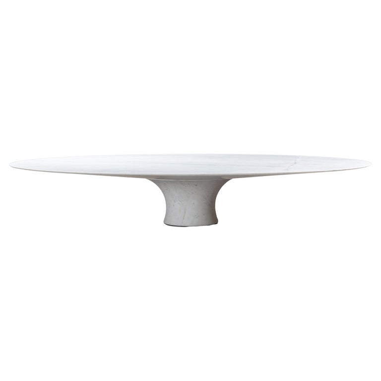 Kyknos Refined Contemporary Marble Oval Low Table 210 / 75 For Sale at ...