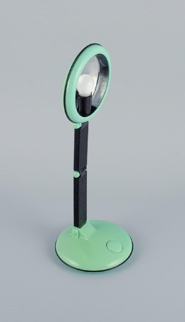 Kyoji Tanaka, Japan, Minilight and Fan, Turquoise "Liseuse" Lamp For ...