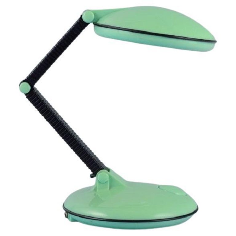 Kyoji Tanaka, Japan, Minilight and Fan, Turquoise "Liseuse" Lamp For ...