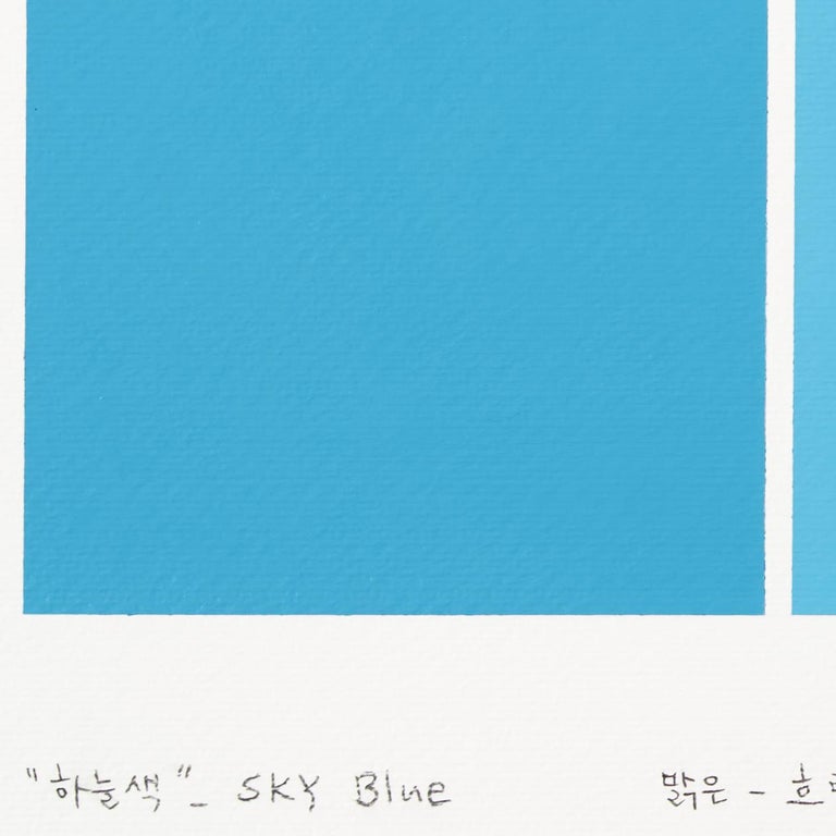Kyong Lee - Drawing For Color As Adjective-noun 8 (Sky Blue) (Abstract ...