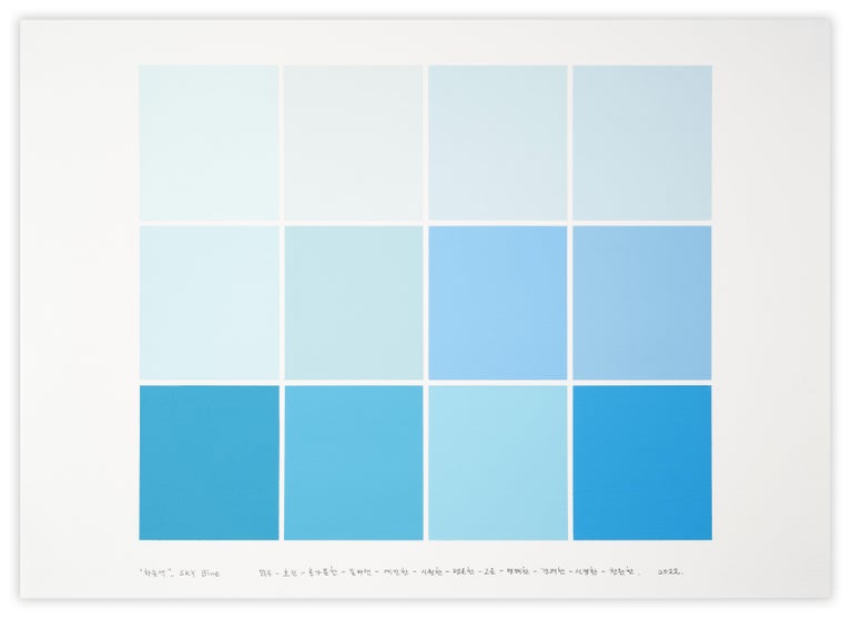 Kyong Lee - Drawing For Color As Adjective-noun 8 (Sky Blue) (Abstract ...