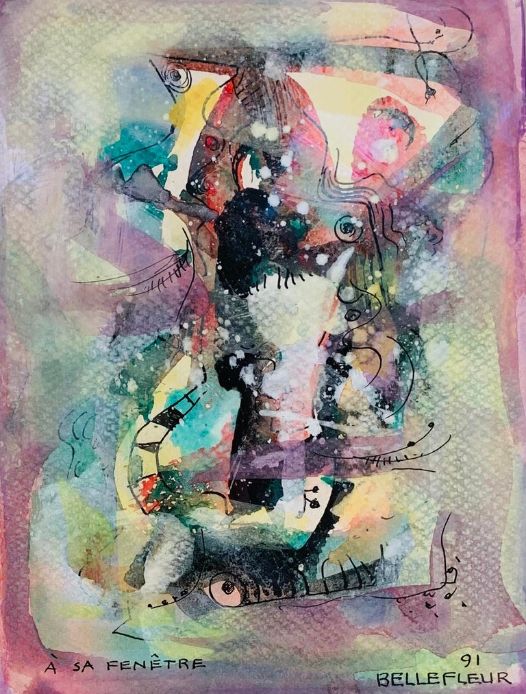 Léon Bellefleur - At his window For Sale at 1stDibs