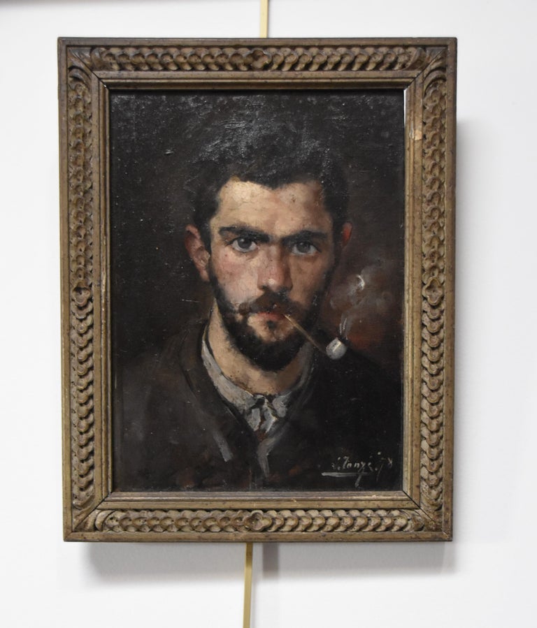 Léon Tanzi - Léon Tanzi (1846-1913) Portrait of a bearded man with a ...
