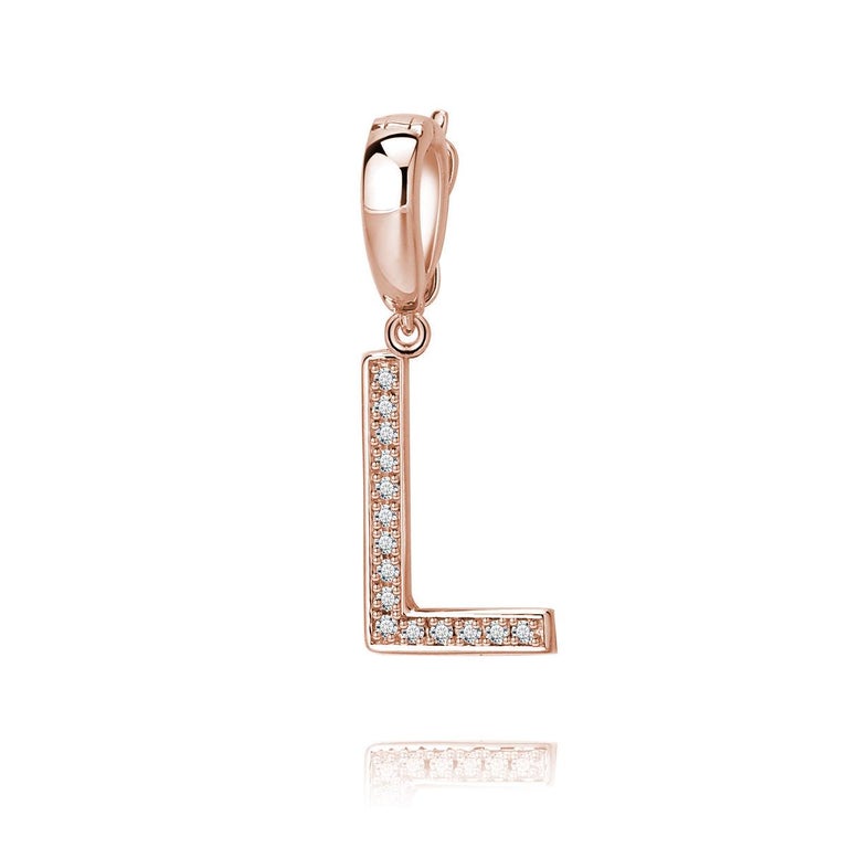 L-Initial Pendant/Charm For Sale at 1stDibs