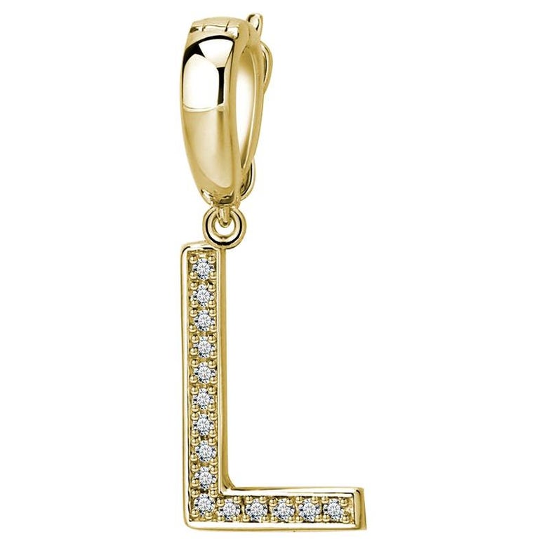 L-Initial Pendant/Charm For Sale at 1stDibs