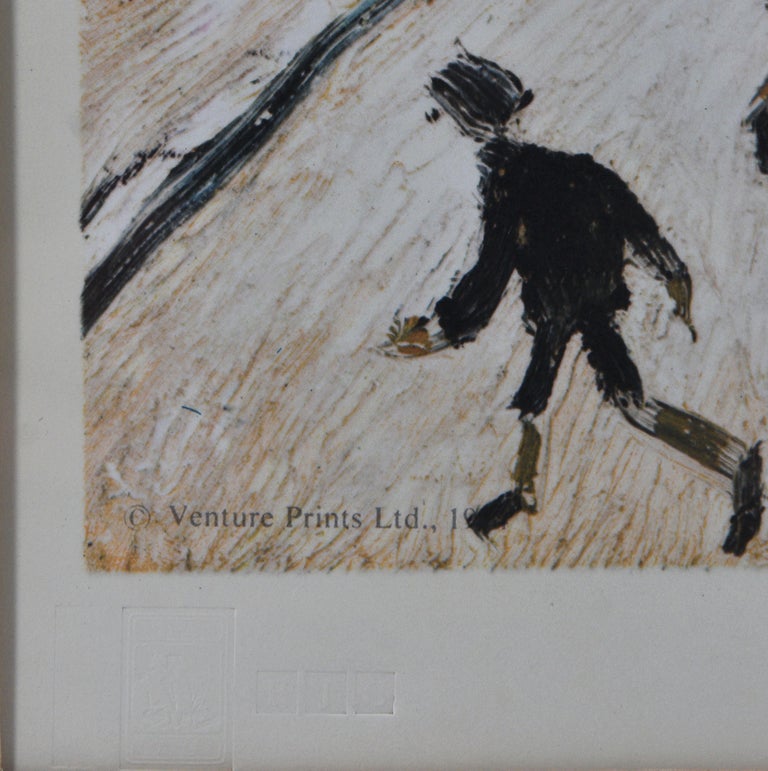 L S Lowry Signed Limited Edition Venture Print "Industrial Scene", 1974 ...