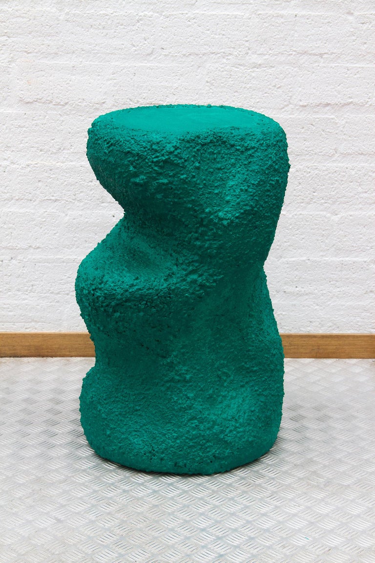 L, Side Table, Contemporary Design, Deep Green, Functional Sculpture ...