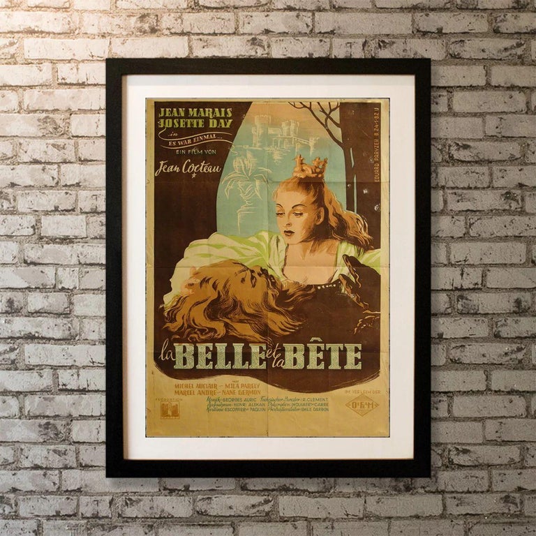 La Belle et la Bete / Beauty and The Beast, Unframed Poster, 1946 For ...