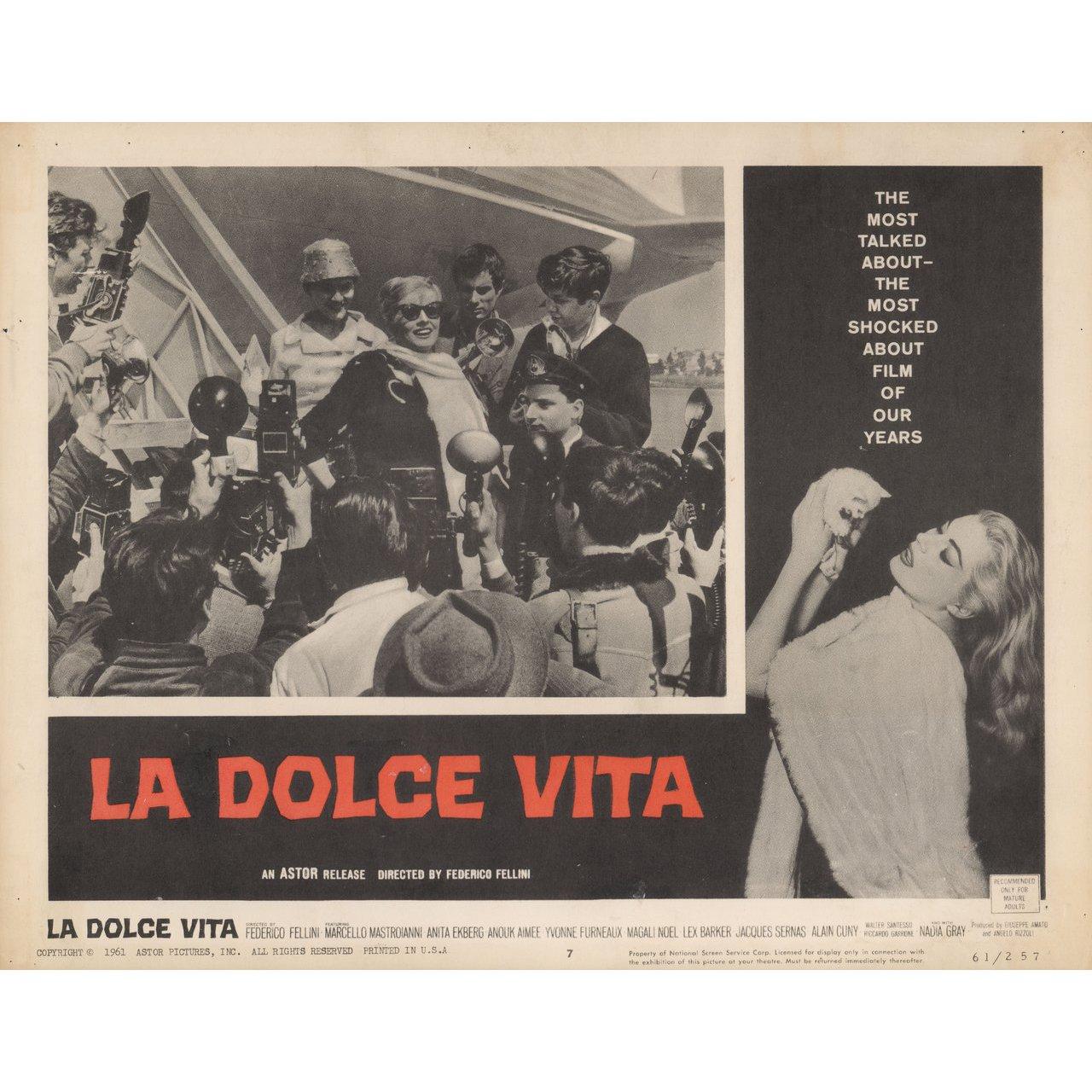 La Dolce Vita 1961 U.S. Scene Card For Sale at 1stDibs