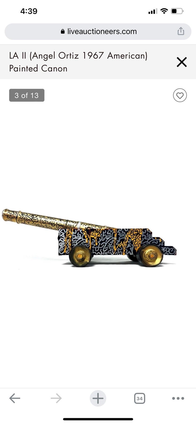 LA II (Angel Ortiz) - Graffiti Painting Cannon Gun LA2 Keith Haring ...