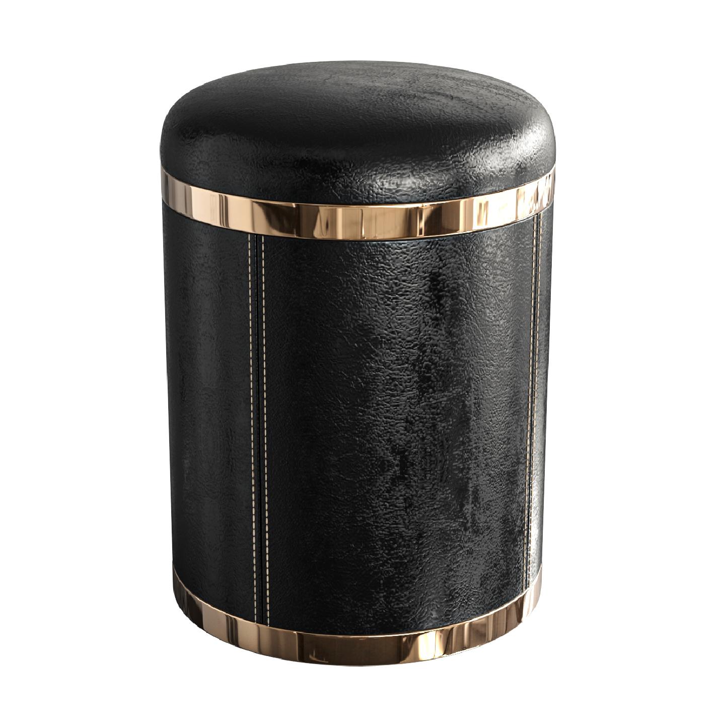 "La Notte" Ottoman and Pouf with Bronze Details, Istanbul For Sale at ...