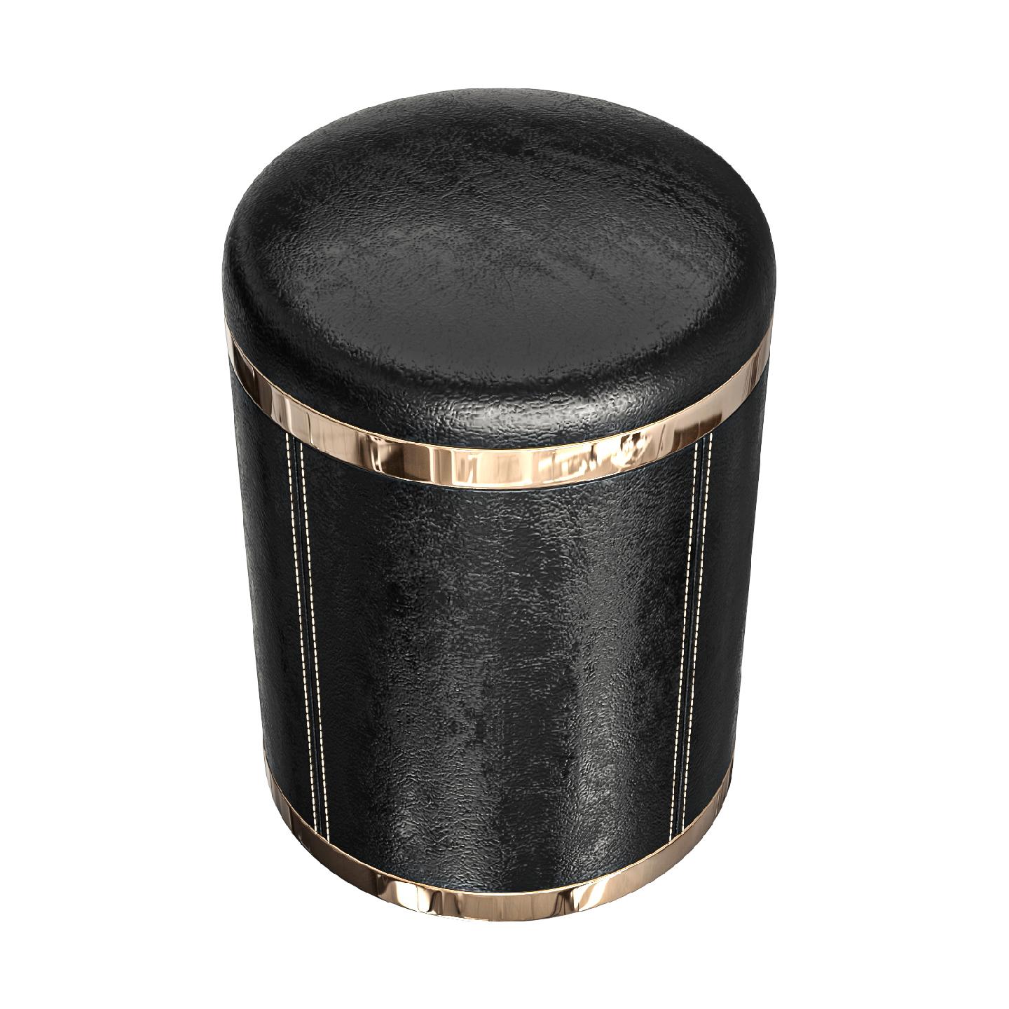 "La Notte" Ottoman and Pouf with Bronze Details, Istanbul For Sale at ...