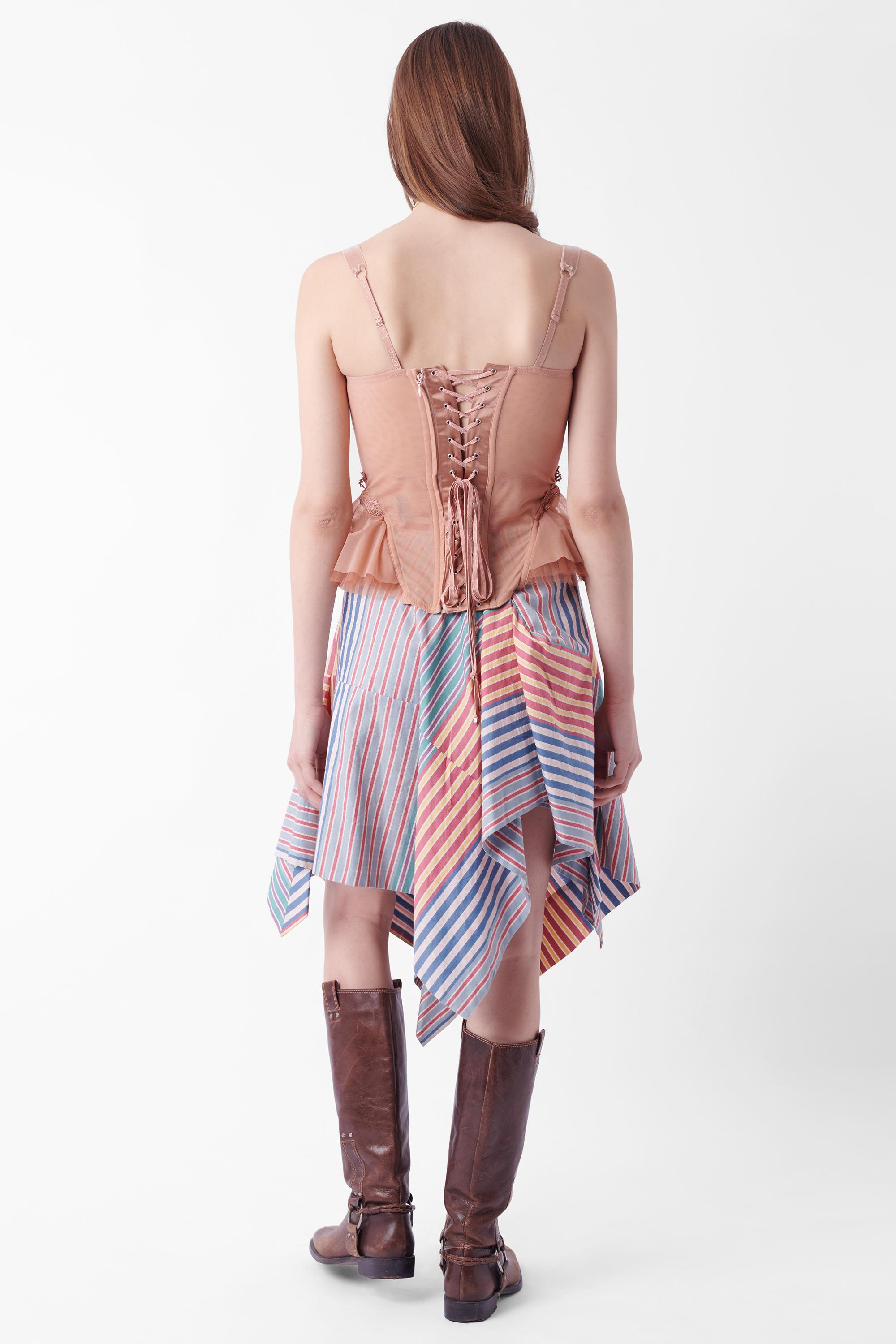 La Perla Dust Pink Couture Lace Corset Top For Sale at 1stDibs