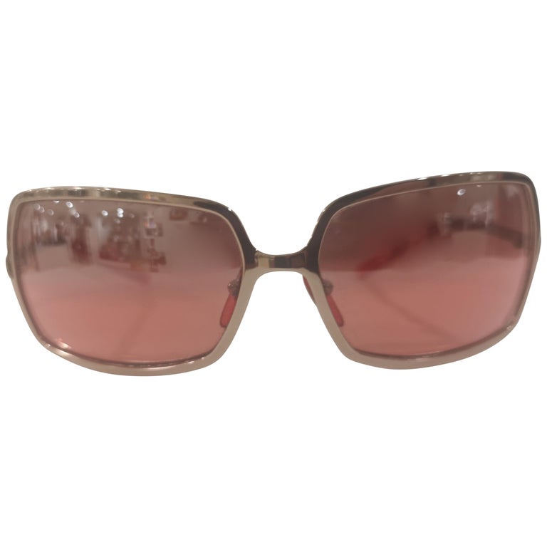 La Perla Red Gold sunglasses at 1stDibs
