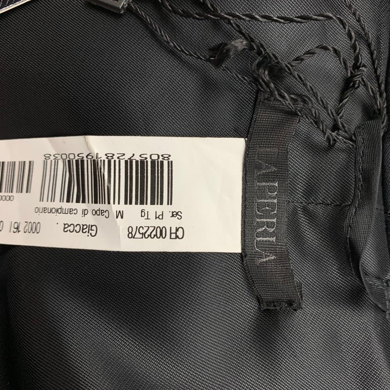 LA PERLA Size M Black Beige Silk Shawl Collar Sport Coat For Sale at ...