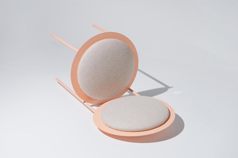 La Prima Minimalistic Chair in Metal and Fabric For Sale at 1stDibs ...