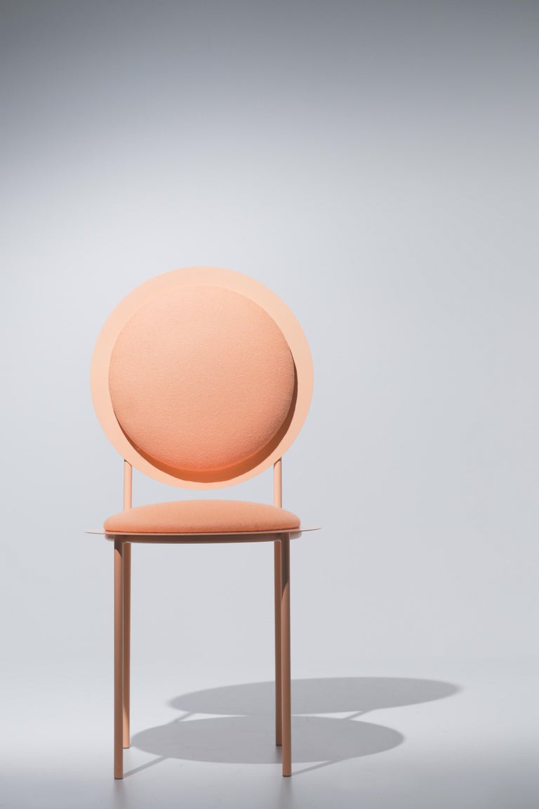 La Prima Minimalistic Chair in Metal and Fabric For Sale at 1stDibs ...