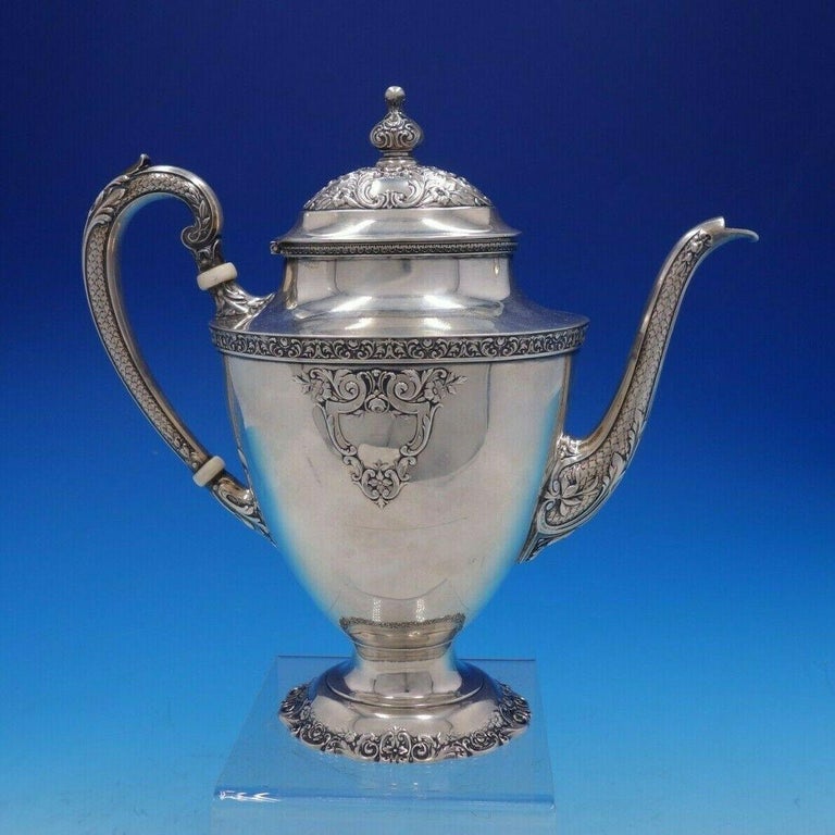 La Reine by Wallace Rare Sterling Silver 5-Piece Tea Set Marked #4500 ...