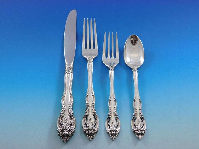 La Scala by Gorham Sterling Silver Flatware Service for 12 Set 79 ...