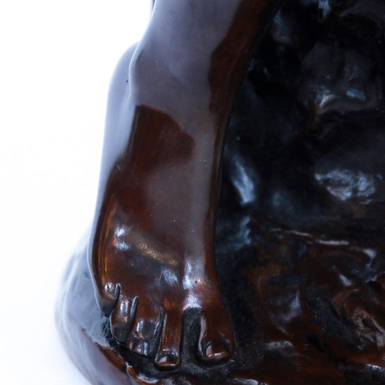 Mathurin Moreau "La Source" Art Nouveau Bronze Sculpture Signed Math ...