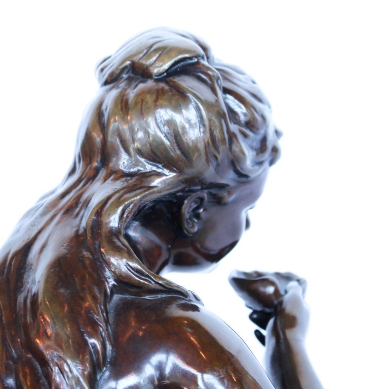 Mathurin Moreau "La Source" Art Nouveau Bronze Sculpture Signed Math ...