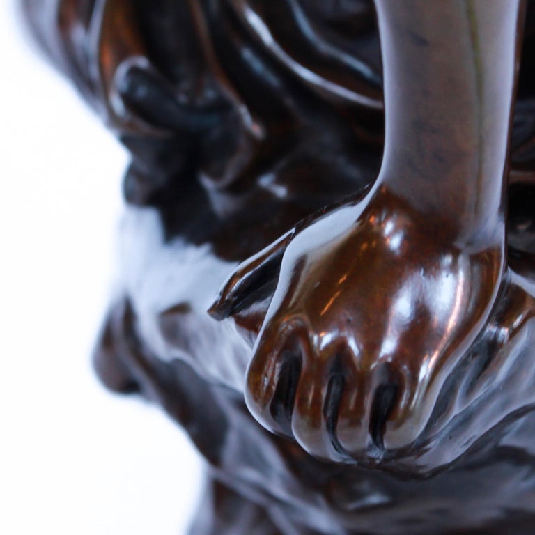 Mathurin Moreau "La Source" Art Nouveau Bronze Sculpture Signed Math ...