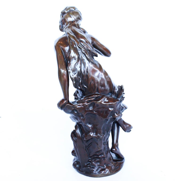 Mathurin Moreau "La Source" Art Nouveau Bronze Sculpture Signed Math ...