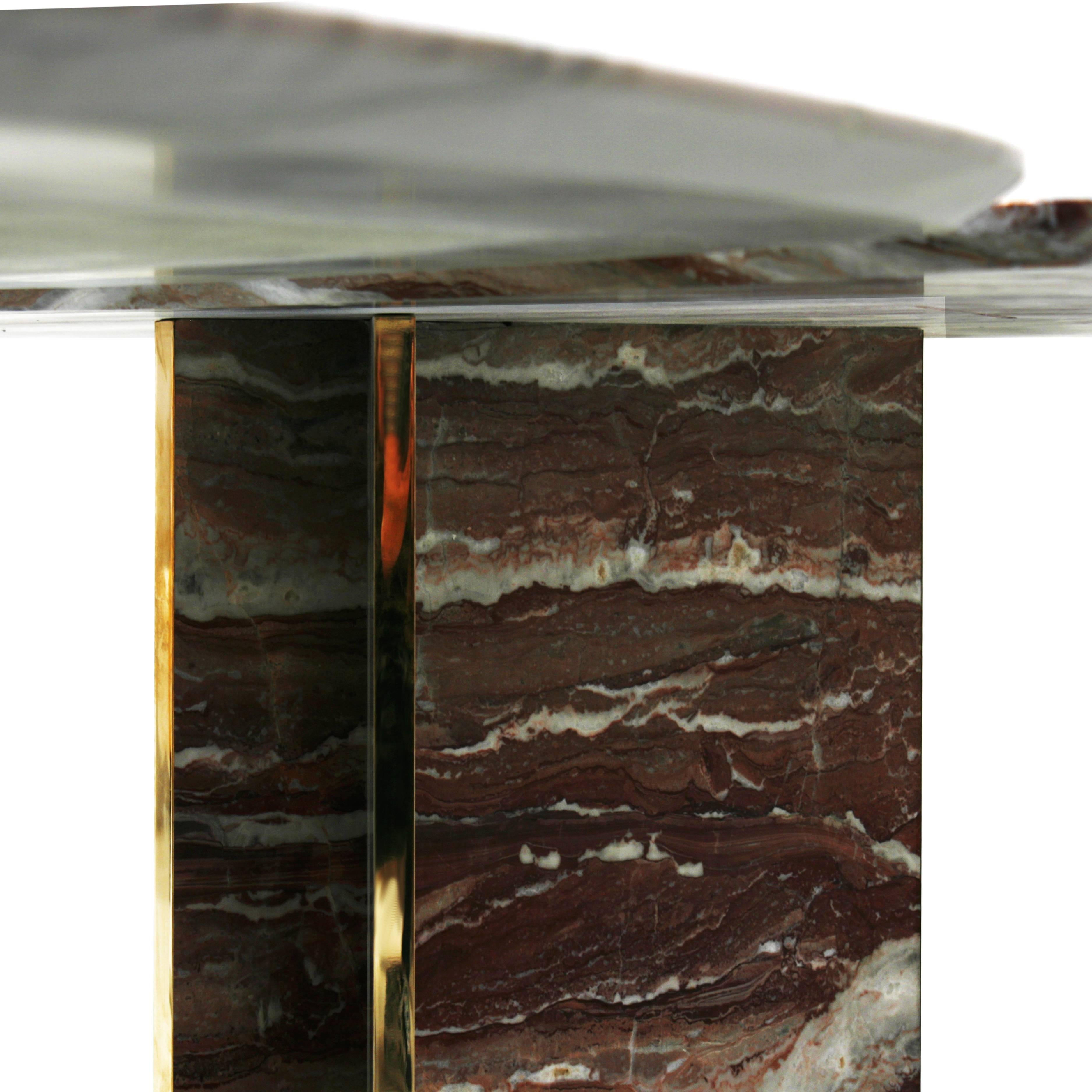 L.A. Studio Modern Marble Italian Table For Sale at 1stDibs