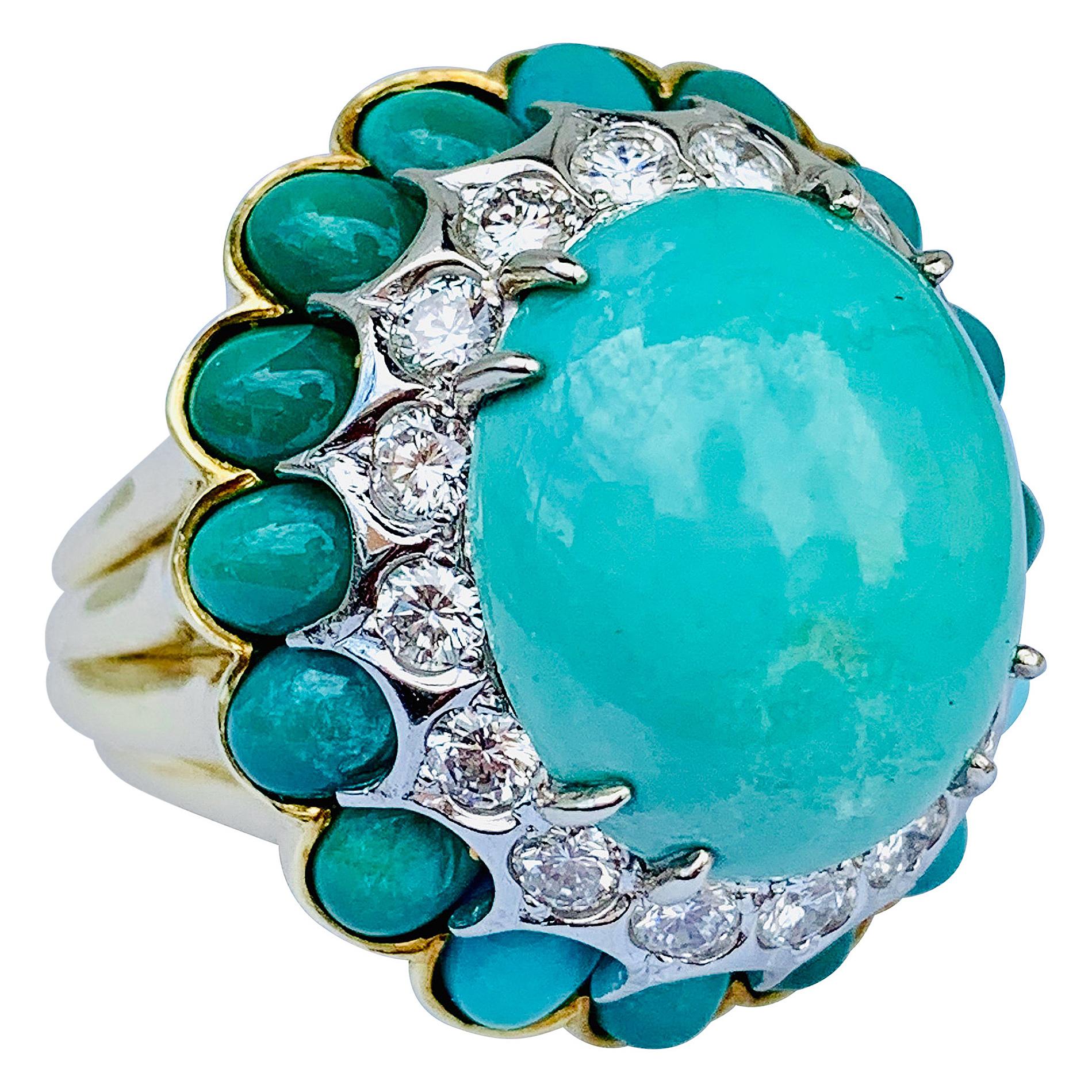 Pomellato Capri 18k Yellow Gold and Aquamarine Ring at 1stDibs ...
