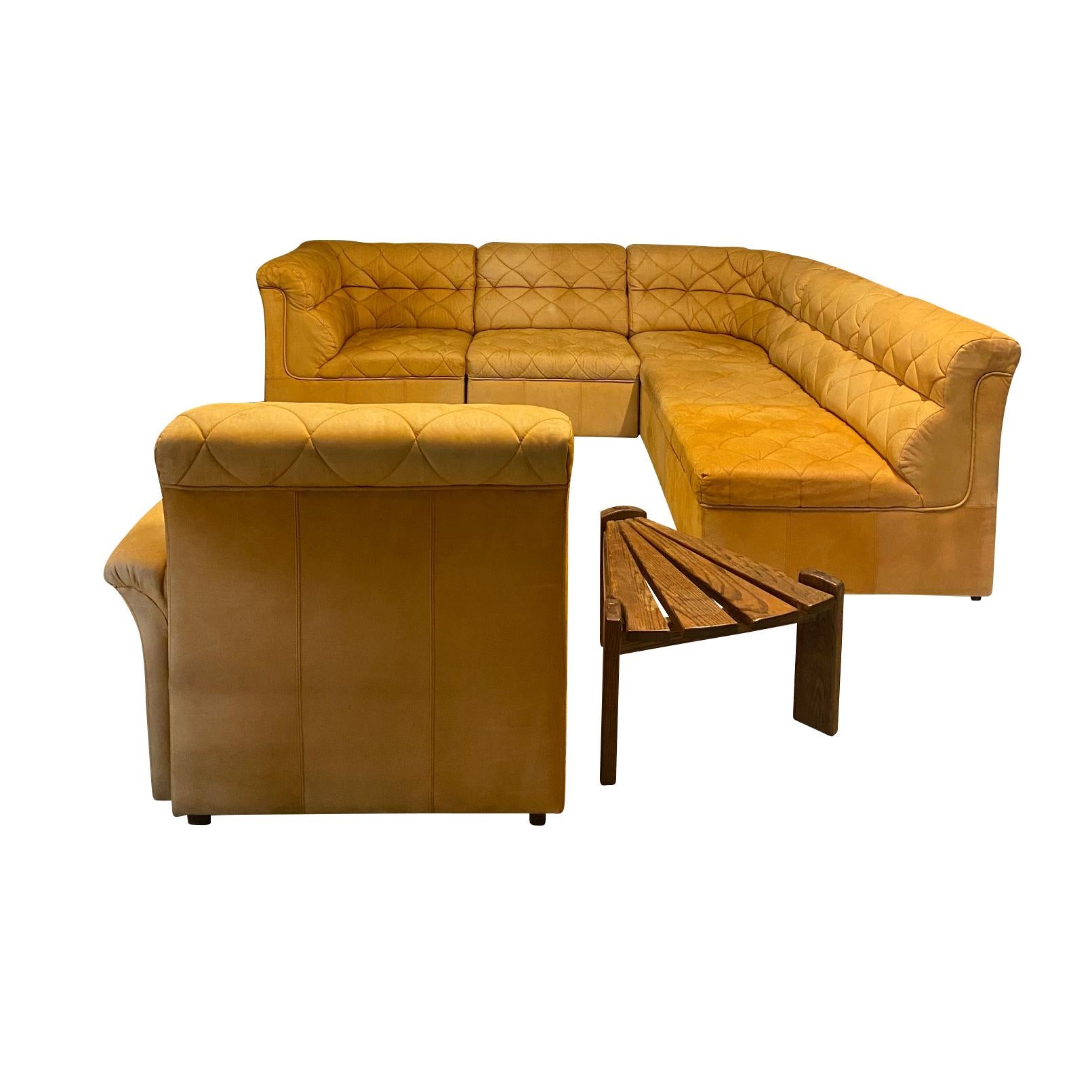 Laauser 6-Piece Modular Tufted Leather Sofa, Germany, 1970s For Sale at ...