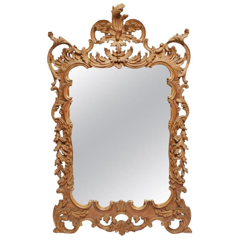 Labarge Italian Hollywood Regency Rococo Style Giltwood Wall Mirror at ...