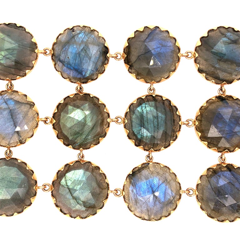 Labradorite Gold Bracelet For Sale (Free Shipping) at 1stDibs