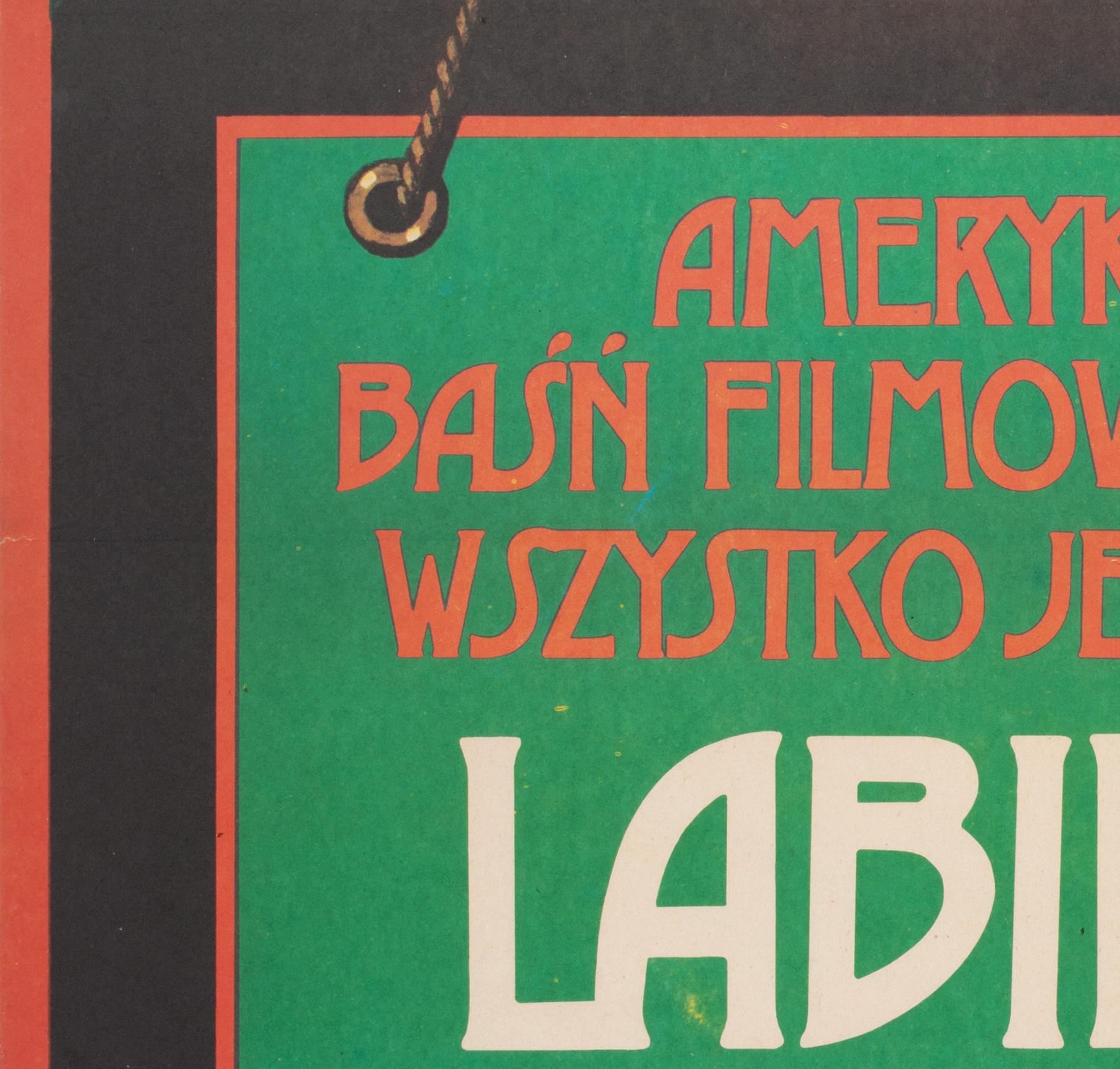 Labyrinth 1987 Polish B1 Film Movie Poster, Walkuski For Sale at 1stDibs