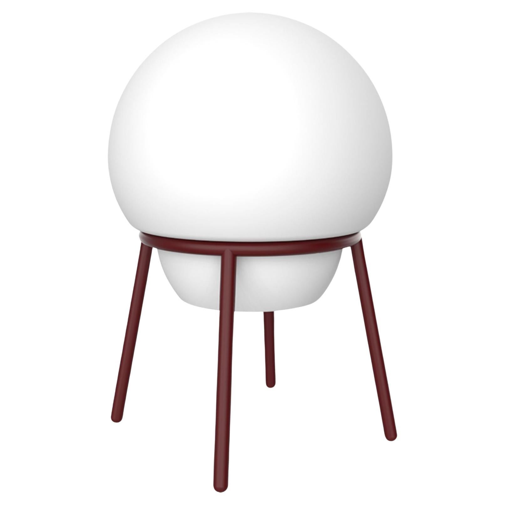 Sculptural Burgundy Lacquer and Brass with Acrylic Detail by London ...