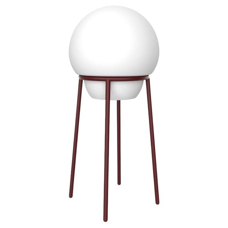 Sculptural Burgundy Lacquer and Brass with Acrylic Detail by London ...